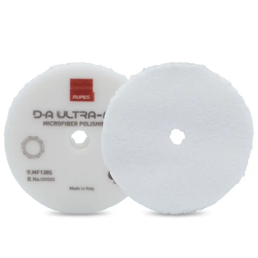 White Ultrafine Microfiber Pads - Finishing on Hard Paint