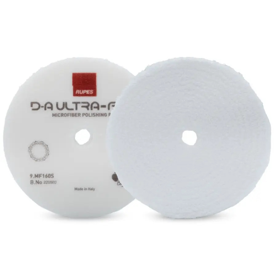 White Ultrafine Microfiber Pads - Finishing on Hard Paint