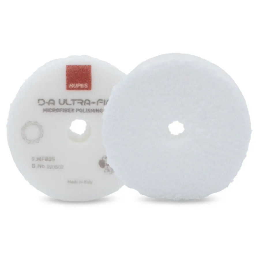 White Ultrafine Microfiber Pads - Finishing on Hard Paint